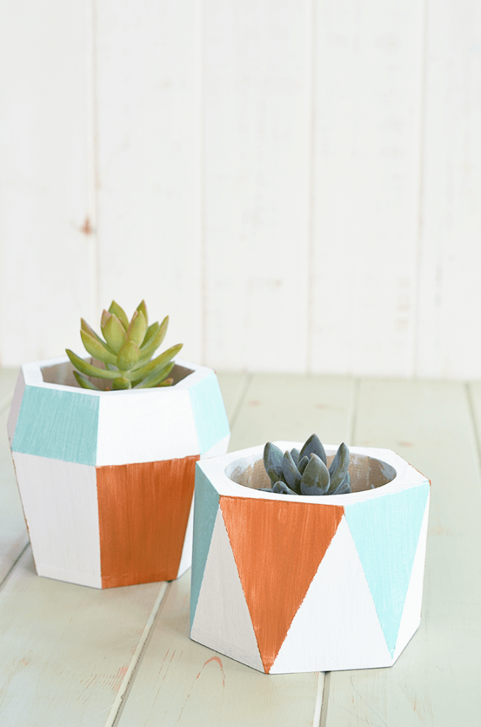Hand Painted Geometric Planters » Mary Makes Good
